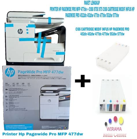 Paket Lengkap Modif Hp Pagewide Pro 477dw Mfp Multifunction Printer Hp