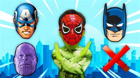 슈퍼히어로 스파이더맨 헐크 캡틴아메리카 배트맨 타노스 얼굴 맞추기 Wrong Superheros Puzzle Youtube