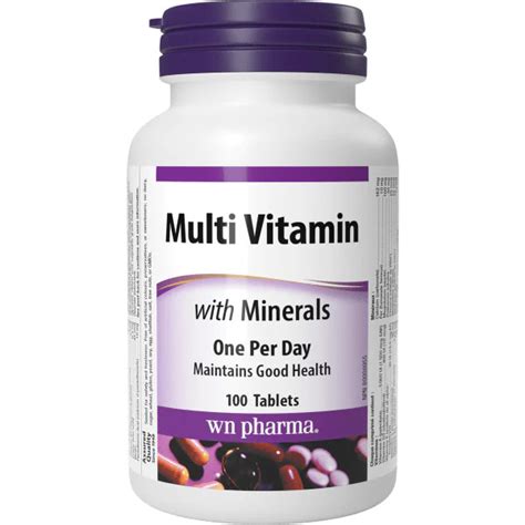 Webber Naturals Multivitamins And Minerals One A Day Tablets 100s
