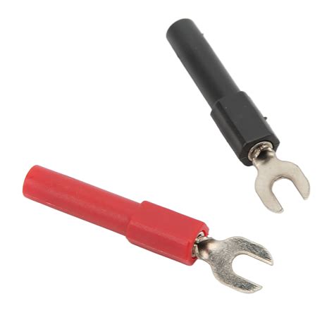 2pack Spade Plug 4mm Width U Type Low Loss Fork Spade Connector For