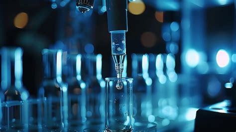 Premium Photo Test Tubes Are Used In The Lab With Chemical Droplets