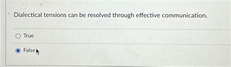 Solved Dialectical Tensions Can Be Resolved Through