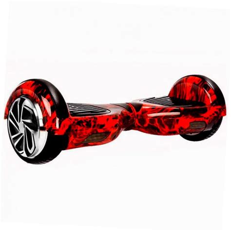 Hoverboard 65 Vermelho Fogo Com Bluetooth E Led Brinovar