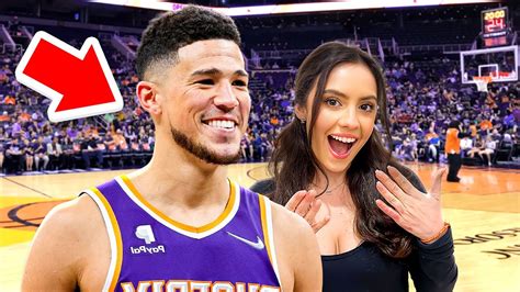 I Took My Girlfriend To Her FIRST NBA Game!! *Devin Booker Surprise* - YouTube