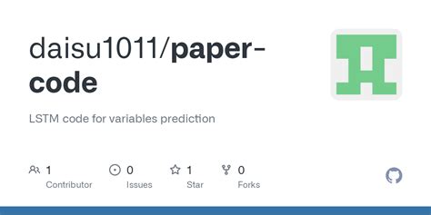 Github Daisu1011paper Code Lstm Code For Variables Prediction · Github