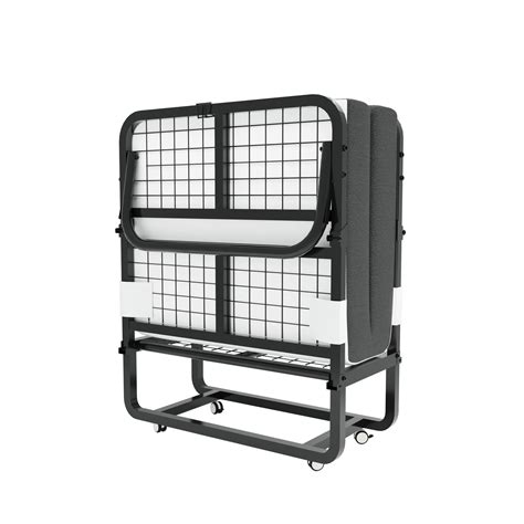 Caiyun Folding Bed With Mattress Portable Foldable Guest Bed With