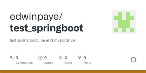 Github Edwinpaye Test Springboot Test Spring Boot Jpa And Mysql Driver