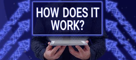 Hand Writing Sign How Does It Work QuestionAsking On How Stuff Being