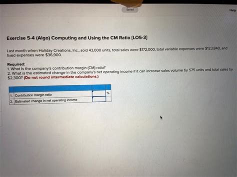 Solved Saved Help Exercise 5 4 Algo Computing And Using