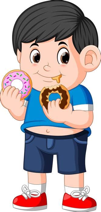 Little Boy Eating Vector Art Icons And Graphics For Free Download