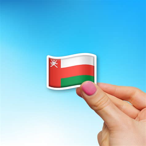 🇴🇲 Flag Oman Emoji Sticker Die Cut Multiple Sizes