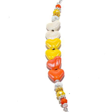 Candy Bead Strand In Candy Corn Jesse James Beads