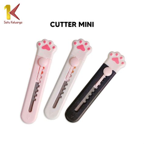 Jual Satu Keluarga Cutter Mini Portable C786 Kater Mini Cutter Unboxing