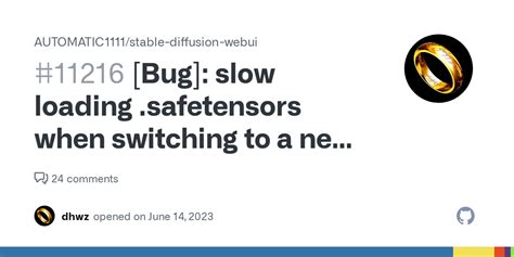 [Bug]: slow loading .safetensors when switching to a new model · Issue #11216 · AUTOMATIC1111 ...