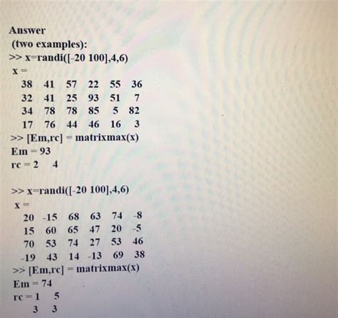 Solved 3 Write A User Defined Matlab Function That Finds