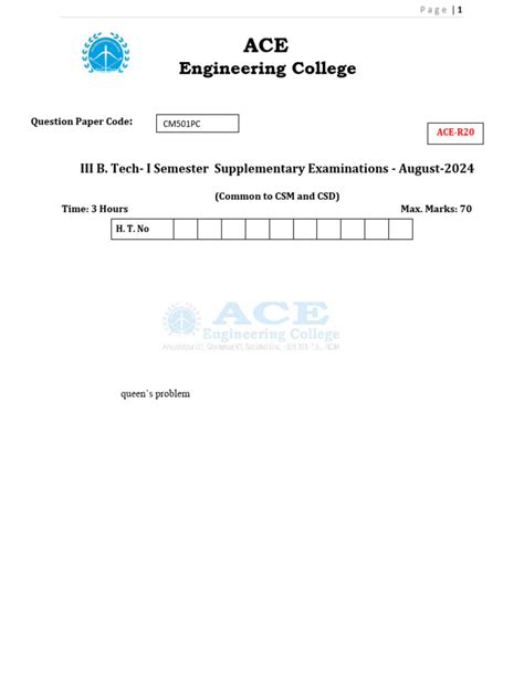 Design And Analysis Of Algorithmscsm Csd Pdf Computational Complexity Theory Time Complexity