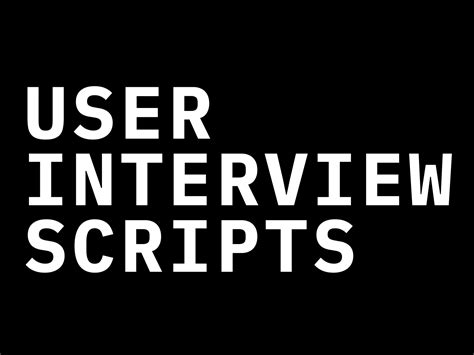 User Interview Scripts Uibundle
