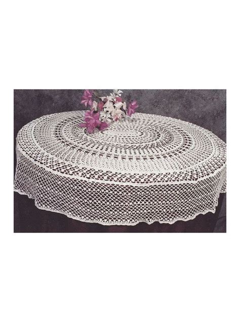Oval Crochet Pattern Tablecloth