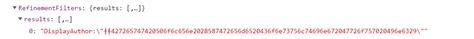 Search Filter Web Part And Search Results Web Part And RefinableStrings Issue