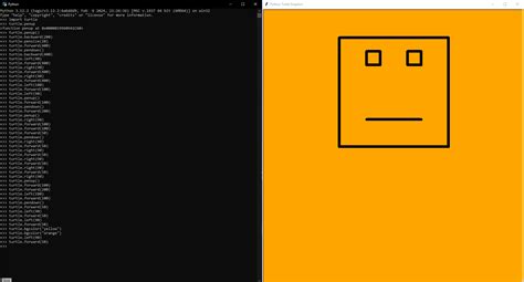 i was bored so i made a geometry dash icon using python turtle graphics