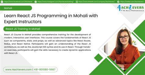 Best React Js Training Institute In Mohali Offering 100 Placement In 2023 React Js Course In