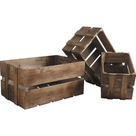 Caja De Madera Antigua Juego De 3 Leroy Merlin