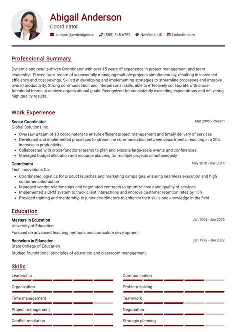 18 Coordinator Resume Examples For 2024 How To Create A Professional