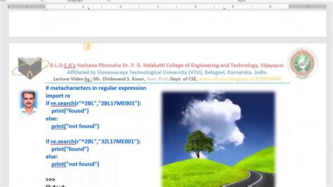 Metacharacters In Regular Expressions In Python Second Class Upload