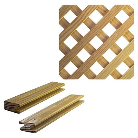 Celosía De Madera D12 Clásica 2 Con Perfil De Acabado Y Unión An X Al 85 X 107 Cm Beige