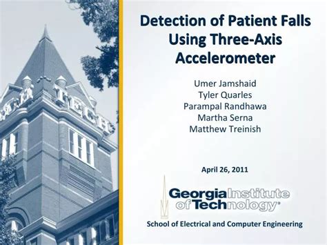 PPT Detection Of Patient Falls Using Three Axis Accelerometer PowerPoint Presentation ID