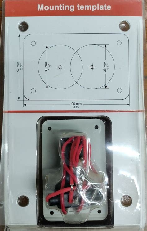 90801 Anchor Lift Windlass Control Panel Rocker Switch Panel W Safe