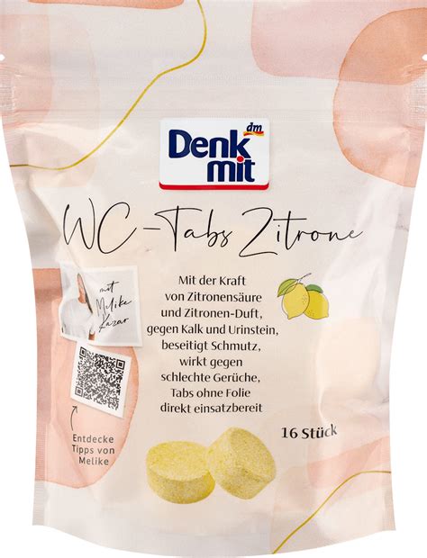 Denkmit Wc Reiniger Tabs Zitrone 16 St Dauerhaft Günstig Online Kaufen