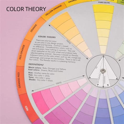 9 Inch Color Mixing Guide Wheel For Art Class Rgb Color Wheel For