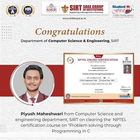 Nptelcertification Problemsolvingthroughprogramminginc Cse Sirt