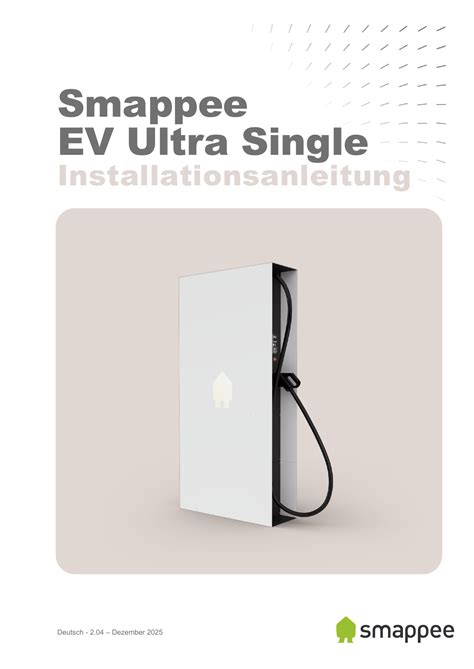 Smappee Ev Ultra Single Installationsanleitung