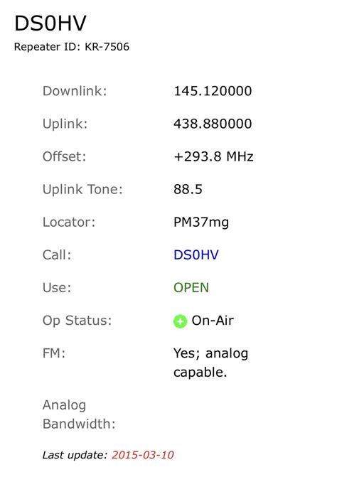 chirp settings how would you set this repeater up in chirp r