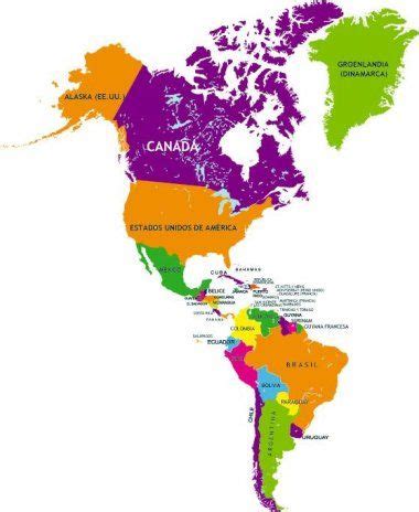 Mapa De América America Insular Las Antillas Geografía
