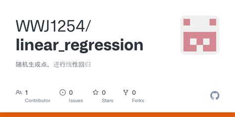 Linearregressionlinearregressionipynb At Main · Wwj1254linearregression · Github