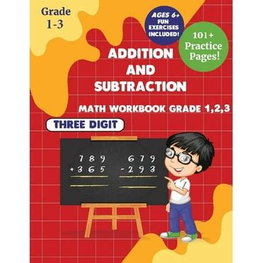 1st Grade Math Workbook Addition And Subtraction Grade 1 Workbooks