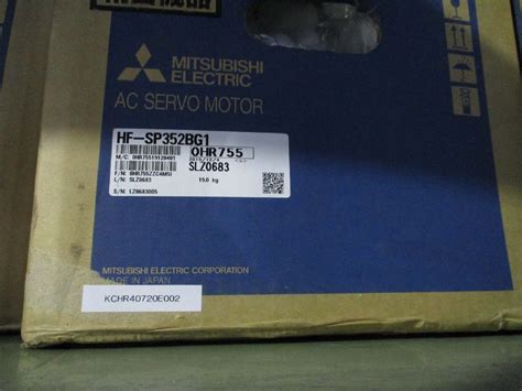 Yahooオークション 新古 Mitsubishi Ac Servo Motor Hf Sp352bg1 Ac