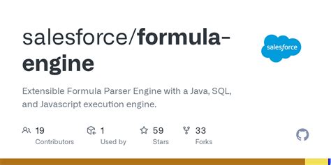Github Salesforceformula Engine Extensible Formula Parser Engine