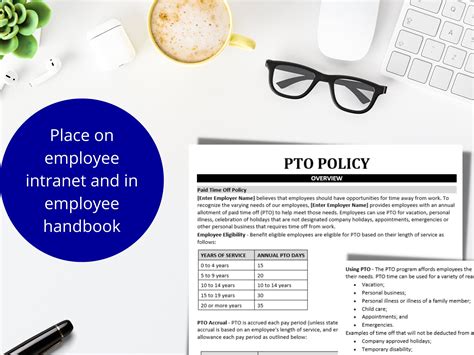 Editable Pto Policy Template Employee Time Off Hr Form Digital