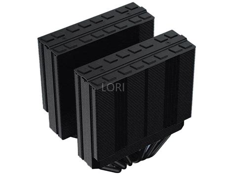 Best Black D60t High Performance Fanless Passive Dual Tower 6 Heat Pipes Pc Cpu Cooler Lori