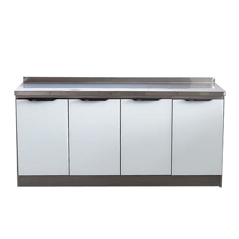 Kitchen Cabinet Stainless Steel Simple Assembly Cupboard Kitchen Stove