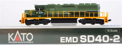 N Kato 176 4903 Sd40 2 Snoot Locomotive British Columbia Railway Rd
