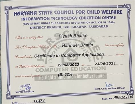 Piyush Bhatia On Linkedin I Have Done A Course In Computer Applications From Haryana State Council