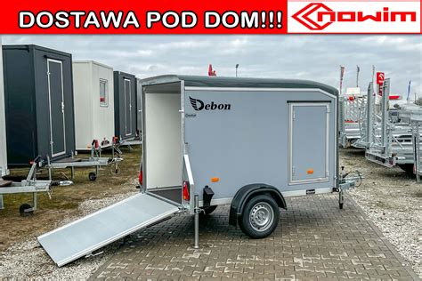 Przyczepa Kontenerowa Cargo Box 400 750 Kg 270 X 120cm Zabudowana Allegro