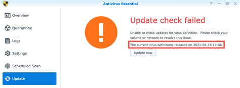 How Do I Manually Update Virus Definitions Without An Internet Connection Synology Knowledge