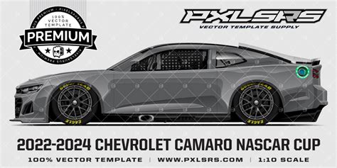 2022 2025 Chevrolet Camaro Next Gen Nascar Cup Side Premium Vector
