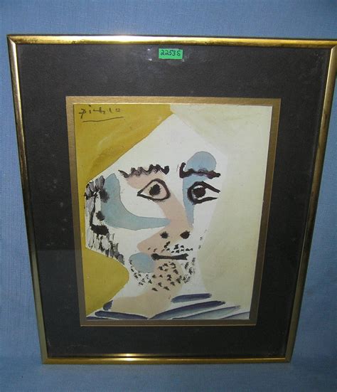 Pablo Picasso Framed Art Work Auction